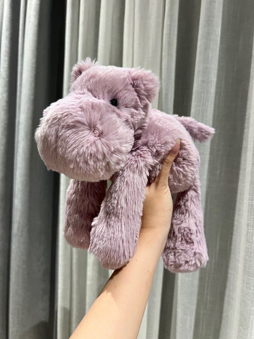 Jellycat Smudge Hippo - Medium, Hobbies & Toys, Toys & Games on Carousell