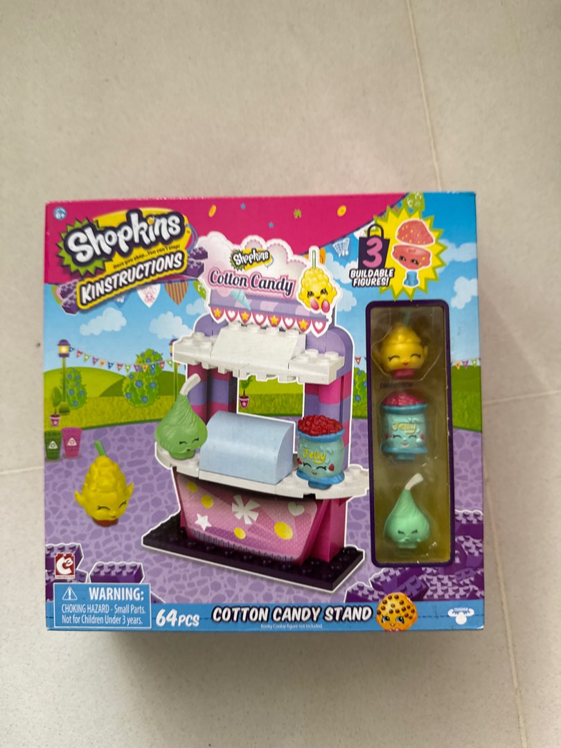 Shopkins Kinstrutions Cotton Candy Stand Set, Hobbies & Toys, Toys ...