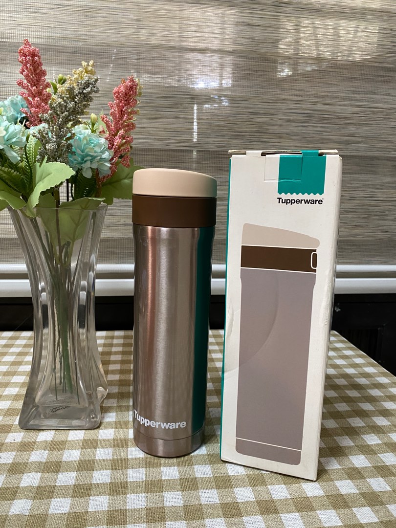 Tupperware- Easy Open Thermal Flask 450ml, Furniture & Home Living ...