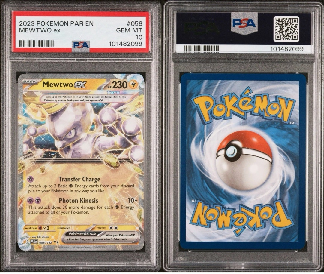 2023 POKEMON PARADOX RIFT MEWTWO EX #058 PSA 10 (ENGLISH VER.), Hobbies ...