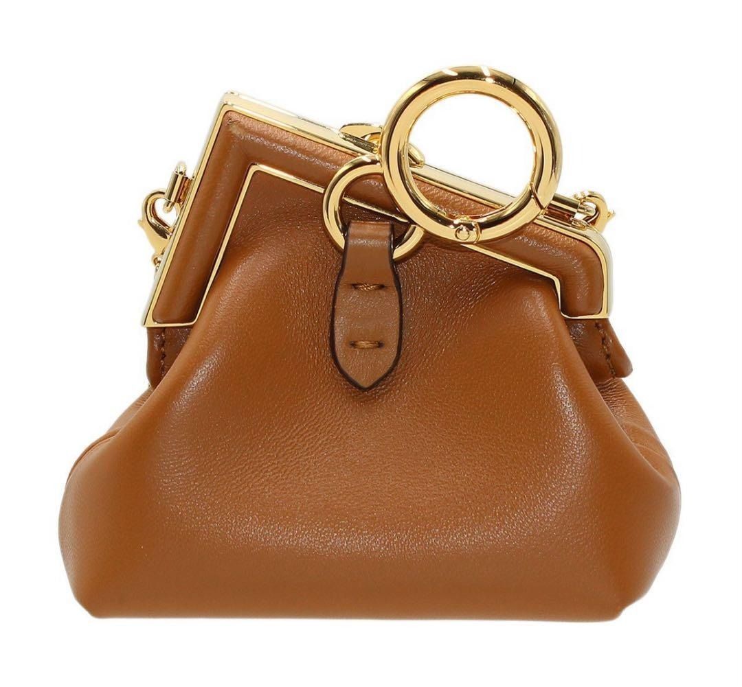 Authentic Fendi First Nano Charm Shoulder Bag Pouch w/ Certificate of ...