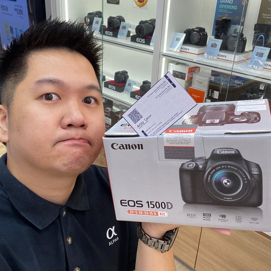 CANON EOS 1500D + EF-S 18-55MM LENS / Aeon 3 Tahun Harga Bulanan ...