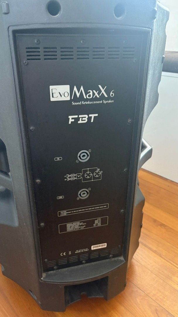 FBT EvoMaxX 6 Sound Reinforcement Speaker, Audio, Soundbars, Speakers ...