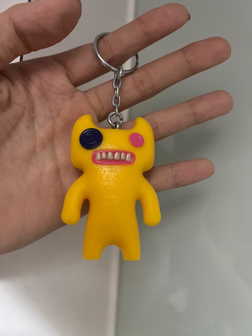 FUGGLER Uglydoll Keychain - Yellow & Red, Hobbies & Toys, Toys & Games ...