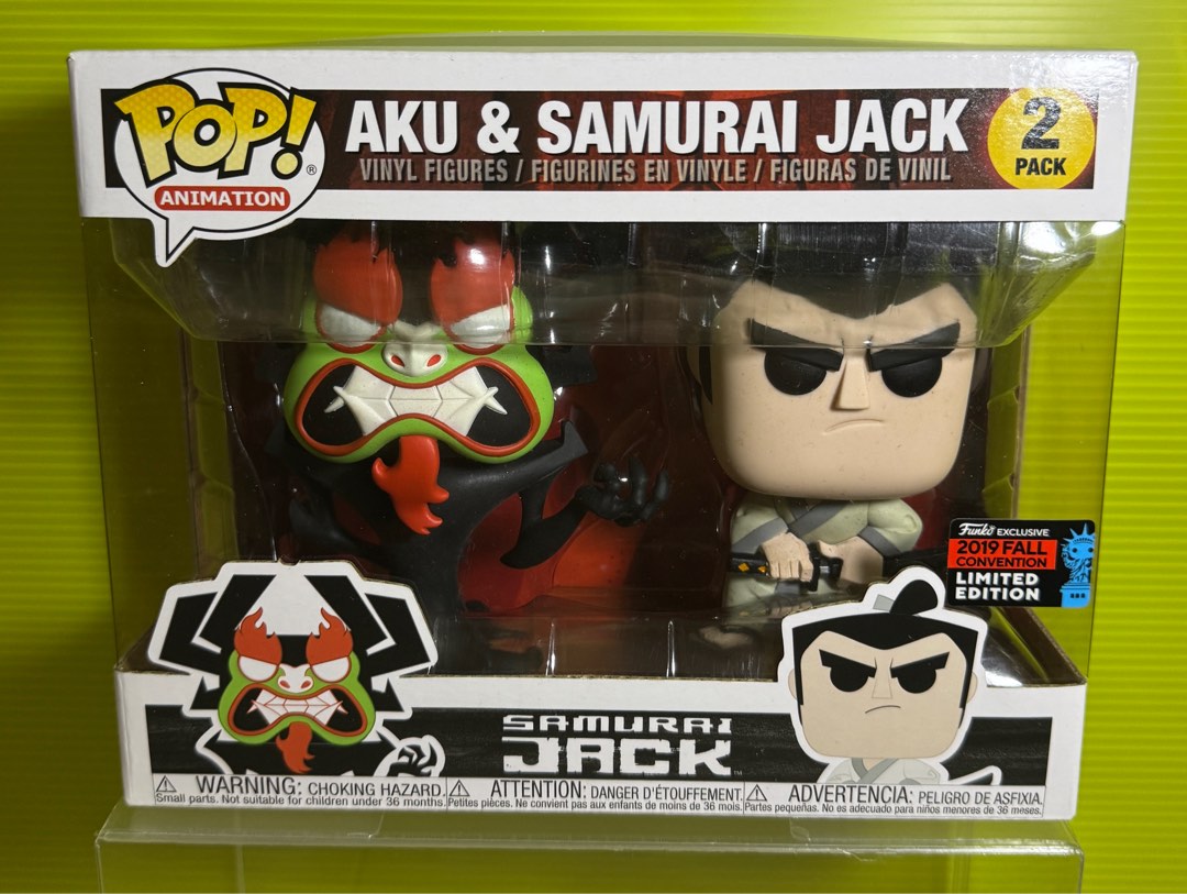 FUNKO POP ! SAMURAI JACK 2PACK AKU & SAMURAI JACK, Hobbies & Toys, Toys ...