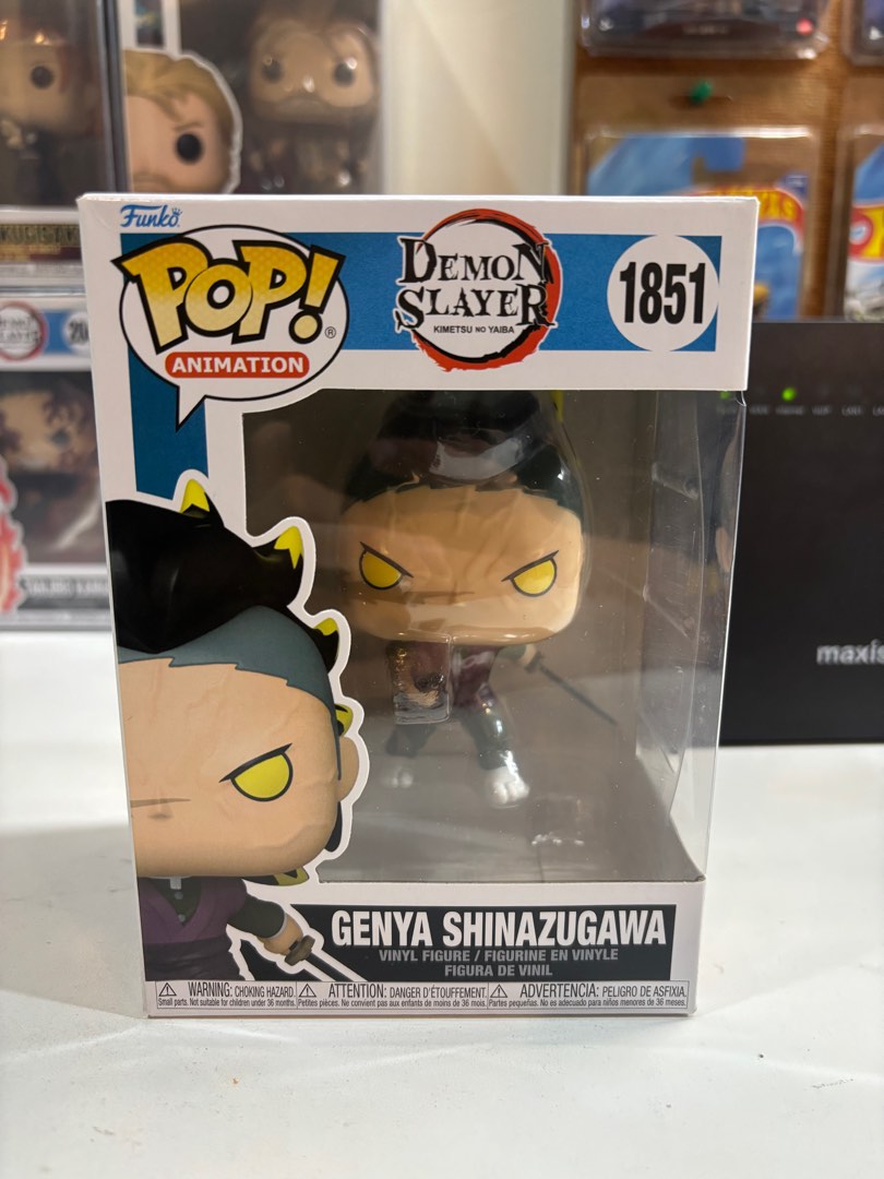 Funko pop Demon Slayer GENYA SHINAZUGAWA, Hobbies & Toys, Toys & Games ...