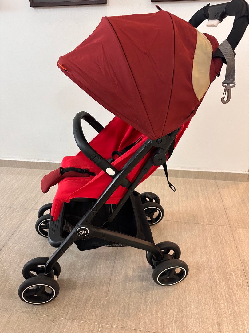 GB Qbit Plus Stroller, Cherry Red, Babies & Kids, Going Out, Strollers ...