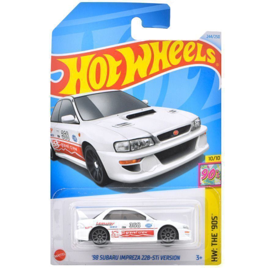 Hotwheels 2024 '98 Subaru Impreza 22B-STi Version Toyota GR86 Cup '96 Nissan 180SX Type X ...
