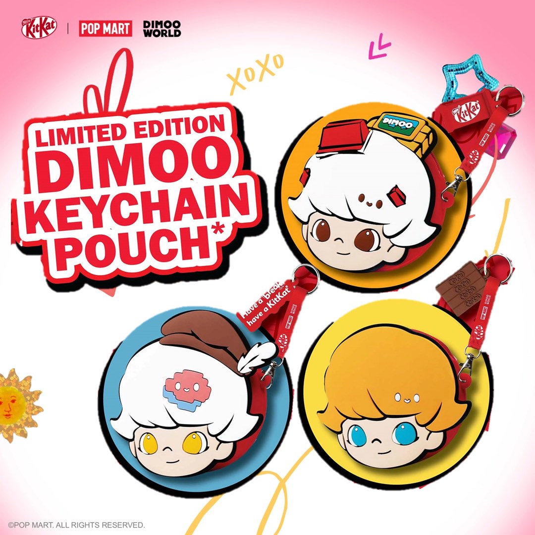 Kitkat Dimoo Pouch, Hobbies & Toys, Memorabilia & Collectibles, Fan ...