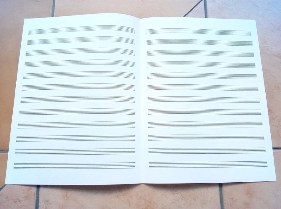 Manuscript Music Page Notation Compose Band Song Instrument Sheet Staff ...