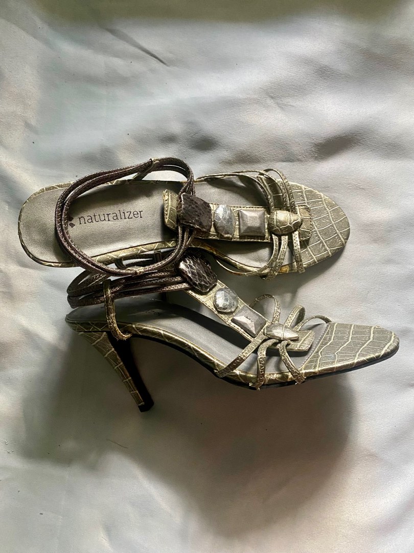 naturalizer strappy high heeled sandals, Women's Fashion, Footwear ...