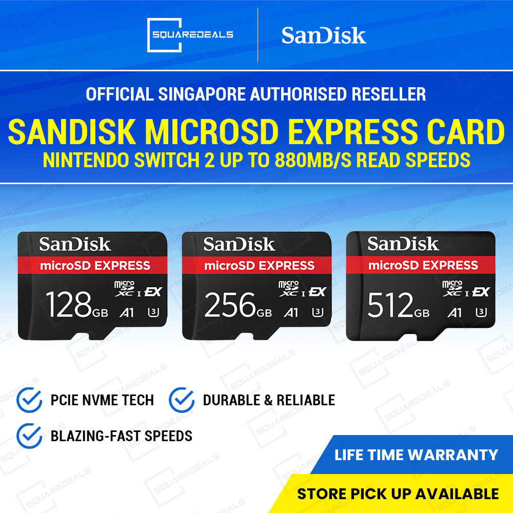 (FREE DELIVERY) SanDisk MicroSD Express Card 128GB 256GB 512GB Works ...