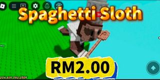 SPAGHETTI SLOTH GROW A GARDEN ROBLOX, Video Gaming, Gaming Accessories ...