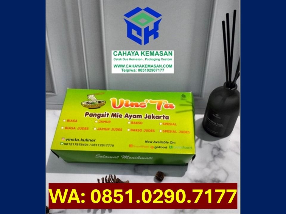 Telp 0851.0290.7177 Cahaya Kemasan - Jasa Cetak Kardus Kotak Nasi Box ...