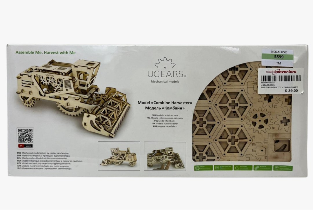 Ugears Combine Harvester Model, Hobbies & Toys, Toys & Games on Carousell