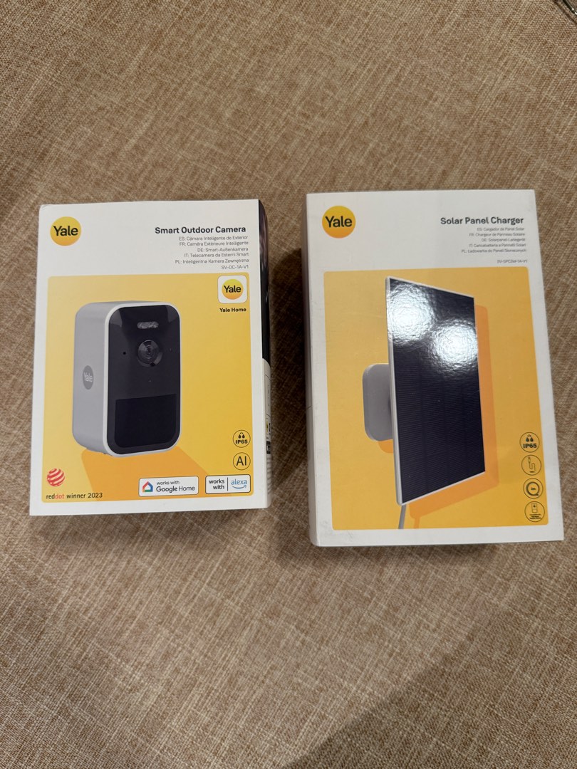 Yale Smart Outdoor Camera with Solar Panel, Furniture & Home Living ...