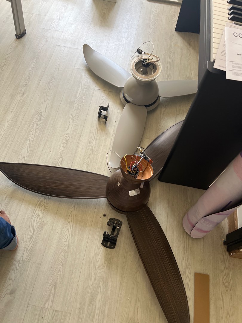 2 Ceiling Fans - Disassembled, Furniture & Home Living, Lighting & Fans ...
