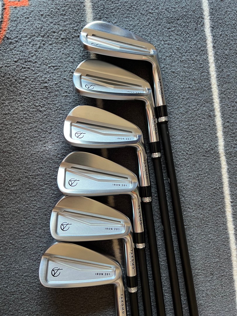 2 month old Takomo Iron 201 Golf Irons with after market Mitsubishi ...