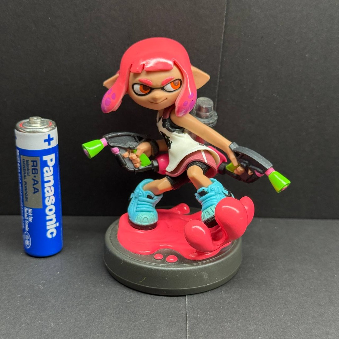 Nintendo Amiibo Splatoon Series Inkling Girl Neon Pink Toy Collection ...