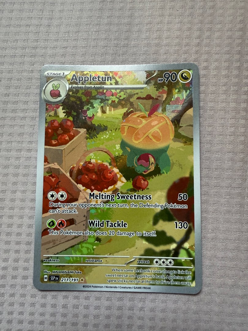 Appletun Surging Sparks SSP 211/191 IR Illustration Rare Full Art ...