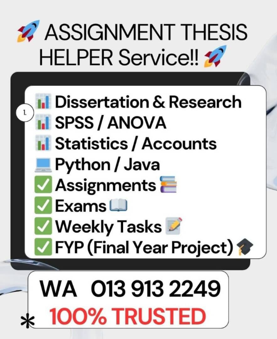 Assignment & Thesis Helper | Student Assistant | FYP| 100% Trusted 🇲🇾, Services, Tuition on ...