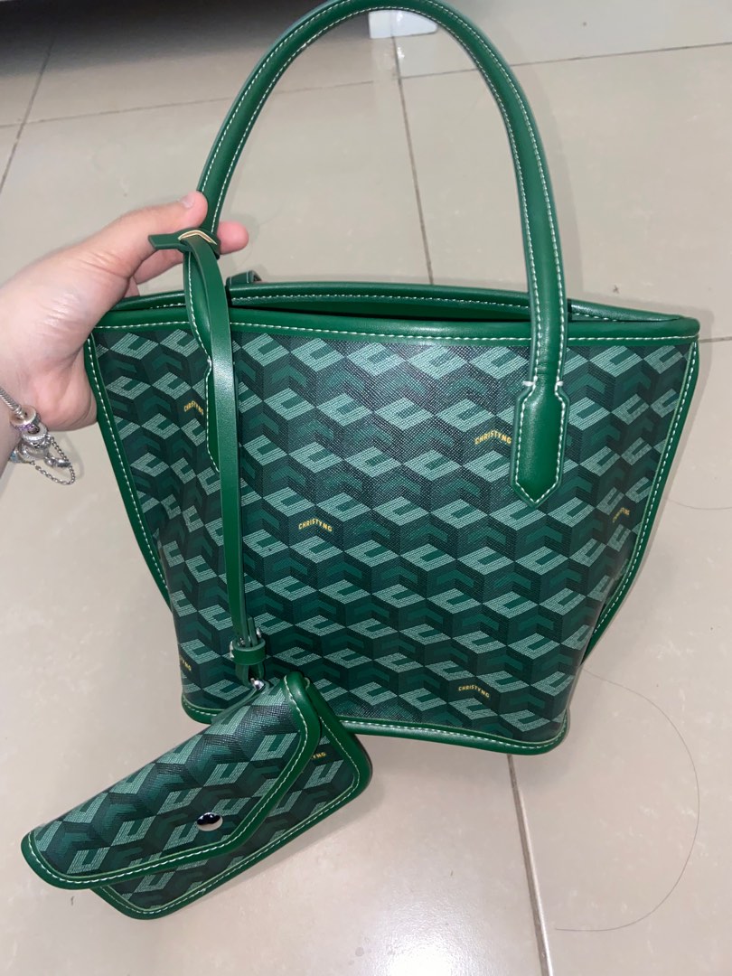 Christy ng russo mini green, Fesyen Wanita, Tas & Dompet di Carousell