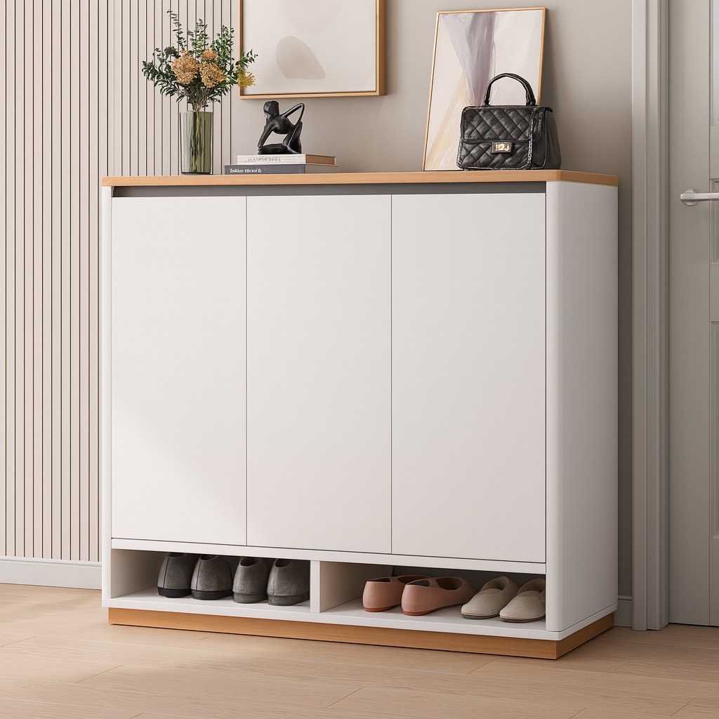 Closed Door Shoe Cabinet | Entryway Shoe Rack Cabinet | Multi ...