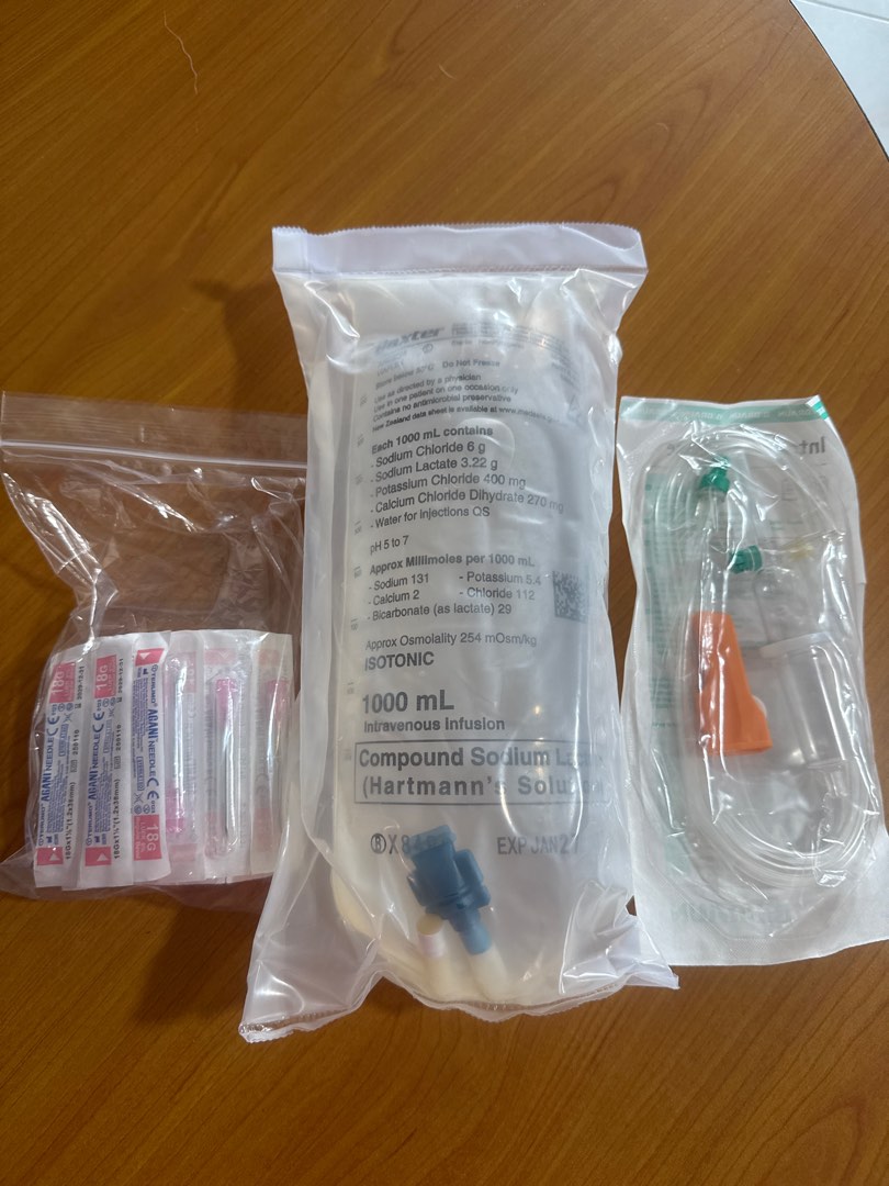 Compound Sodium Lactate (Hartmann's Solution) IV Infusion Set, Health ...