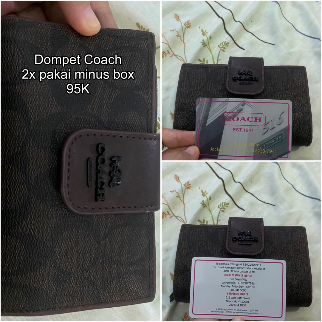 Dompet Coach, Fesyen Wanita, Tas & Dompet di Carousell