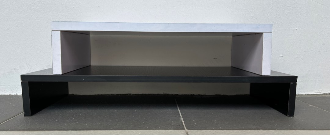 Elevated Desktop Computer Monitor Laptop Stand Desk Riser Base Solid ...