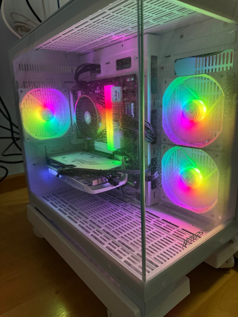 RTX 4060 Desktop Gaming CPU together with 2 monitor+dual arm ( warranty ...