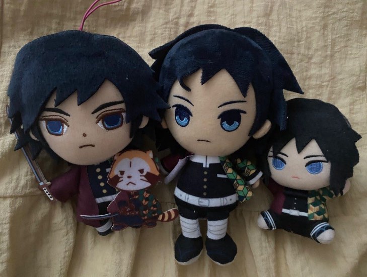 GIYU TOMIOKA plushies DEMON SLAYER KNY KIMETSU NO YAIBA, Hobbies & Toys ...