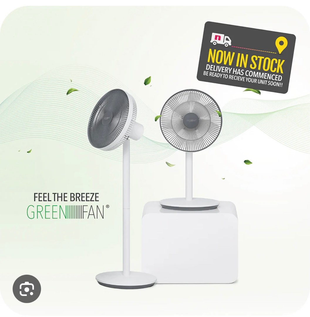 GreenFan F3+ Pedestal Fan - White, Furniture & Home Living, Lighting ...