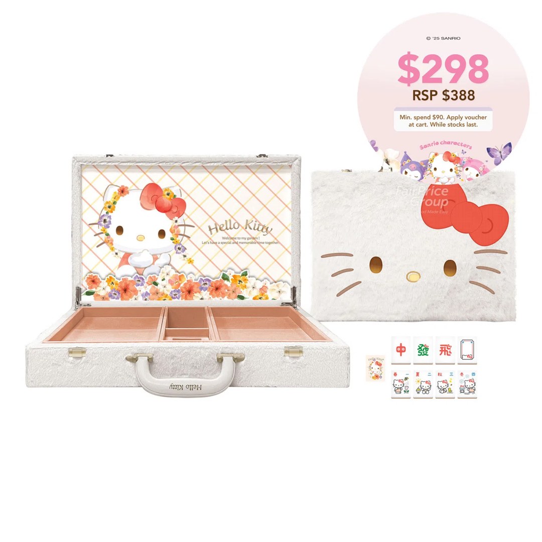 Hello Kitty Mahjong Set (NTUC), Hobbies & Toys, Toys & Games on Carousell