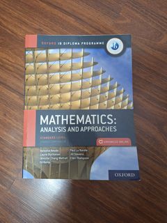 Mathematics Analysis and Approaches Higher Level, Oxford, IB ...