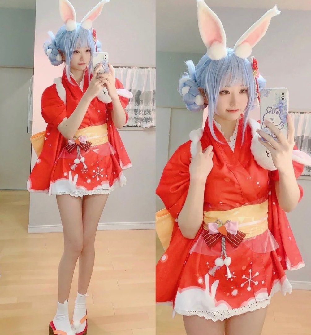Int Check Hololive Vtuber Pekora Bunny Rabbit New Year’s Kimono Full ...