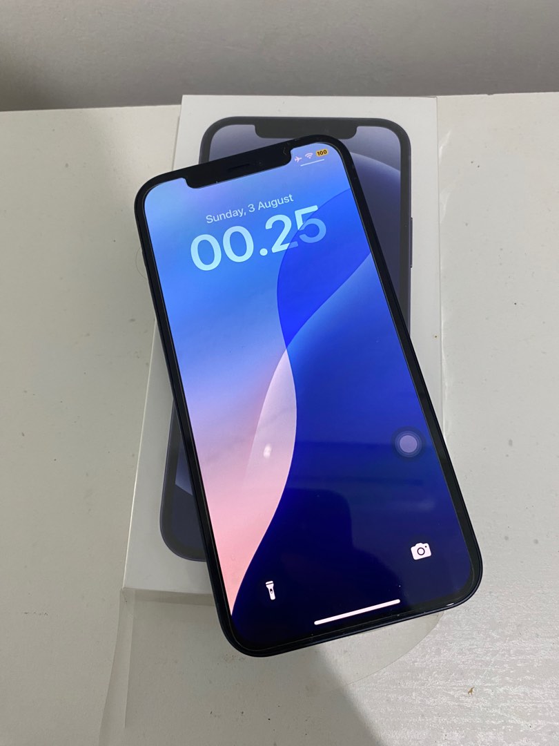 Iphone 12 64GB ex digimap ibox fullset mulus 1000% like new, Telepon ...