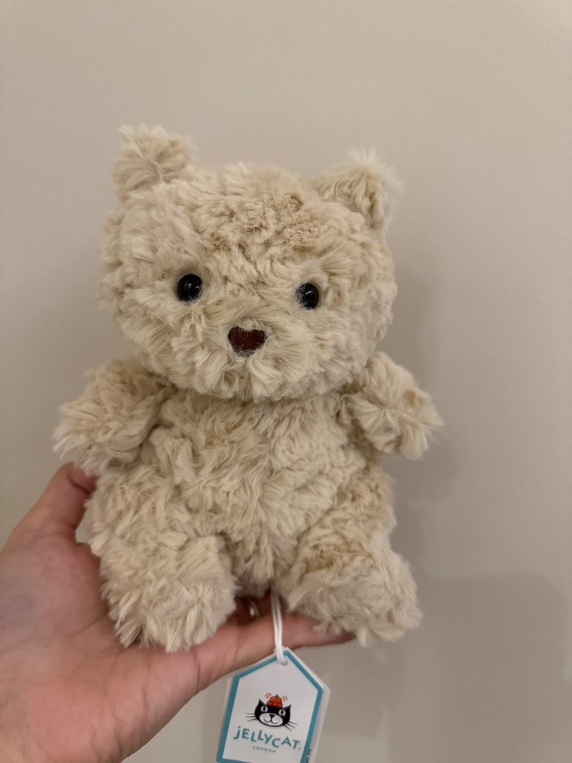 Jellycat Bartholomew Junior Bear - Beige, Hobbies & Toys, Toys & Games ...