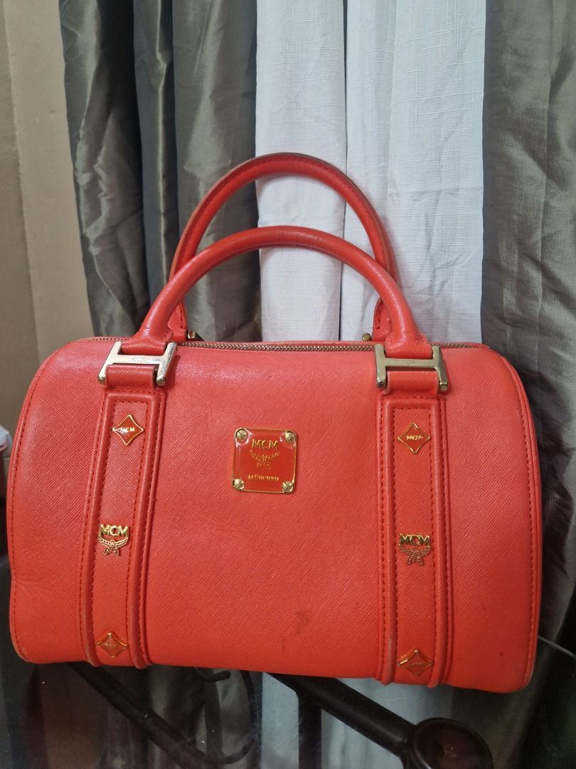 Mcm doctors bag orange color, Luxury, Bags & Wallets on Carousell