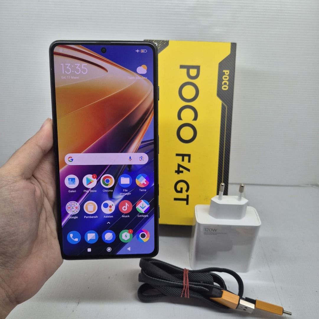 POCO F4 GT 12/256Gb Black Fullset Mulus No Minus Like NEW, Telepon ...