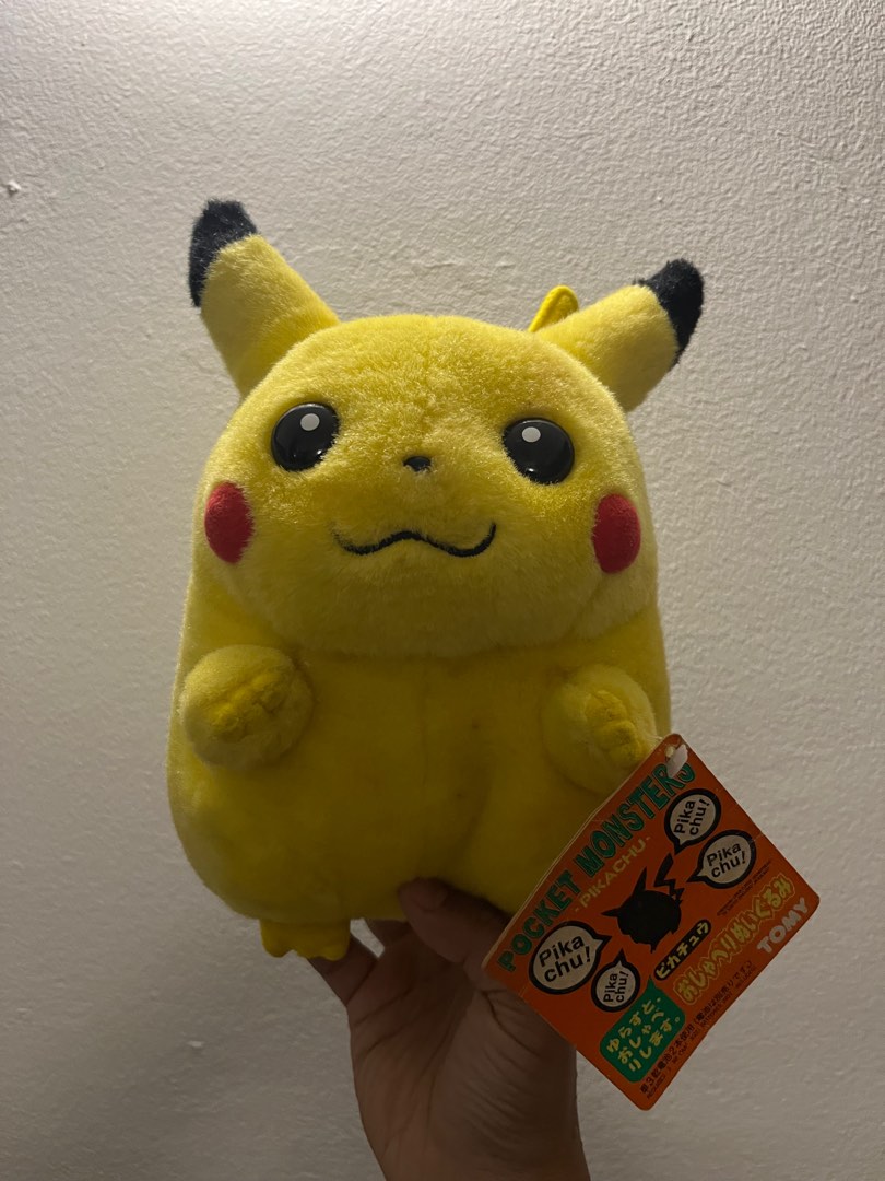 POKEMON TALKING PIKACHU PLUSH TOY POCKET MONSTERS VINTAGE TOMY, Hobbies ...