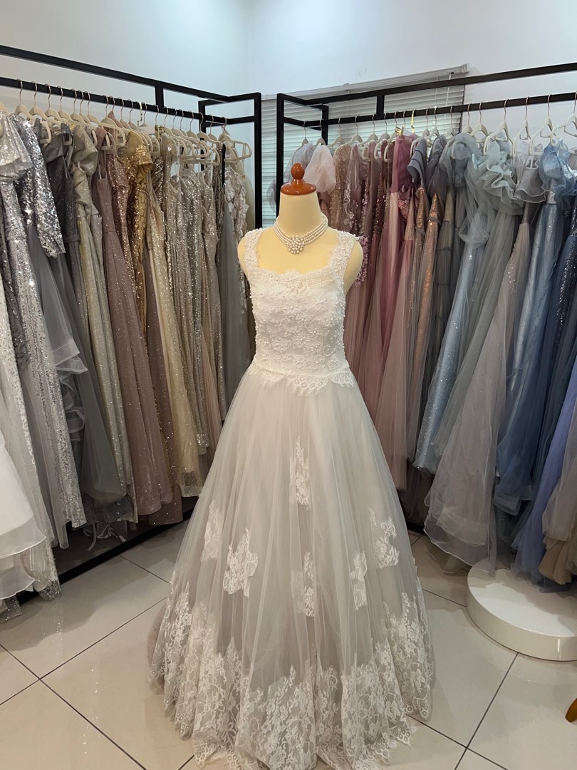 RENT / SEWA Dinner dress evening gown wedding gown prom dress, Women's ...