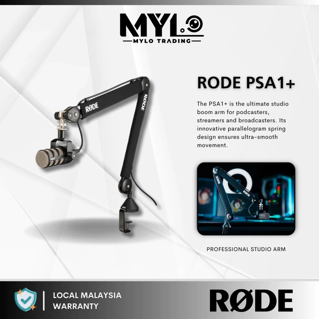 Rode PSA1 PSA1+ PSA1 Plus Studio Boom Arm for Broadcast Microphones ...