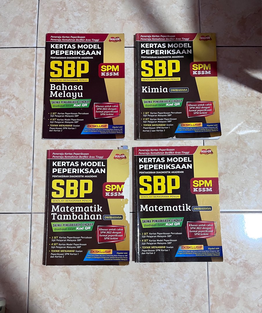 sbp trial books/maths/addmaths/bahasa melayu/kimia spm, Hobbies & Toys, Books & Magazines ...