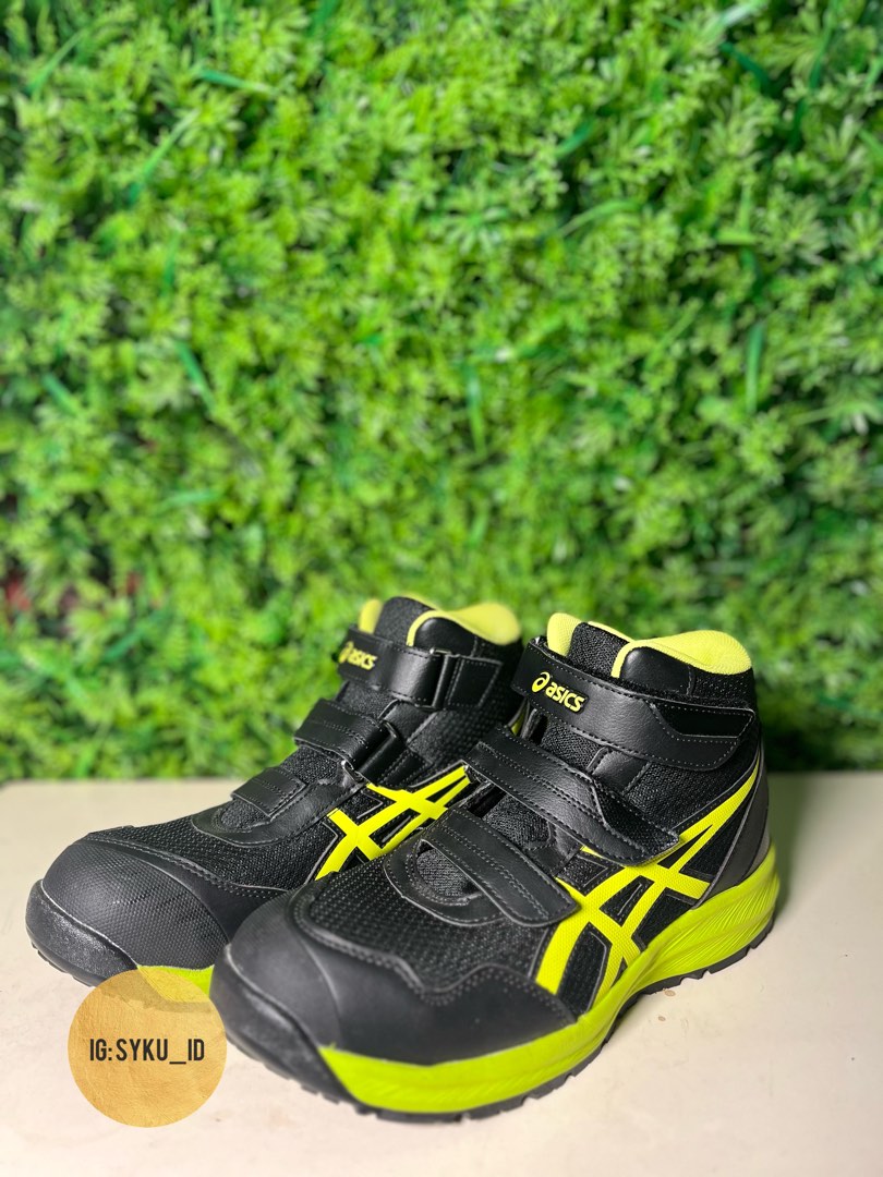 Sepatu Safety Shoes Asics Winjob CP206, Fesyen Pria, Sepatu , Sepatu Boot di Carousell