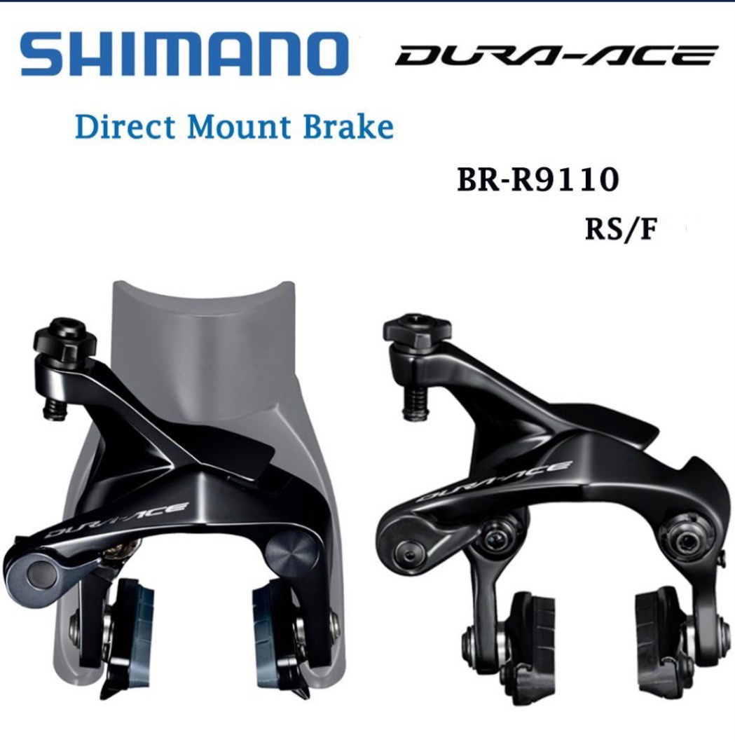 Shimano Dura-Ace BR-R9110 Direct Mount Rim Brake Caliper Pair, Sports ...