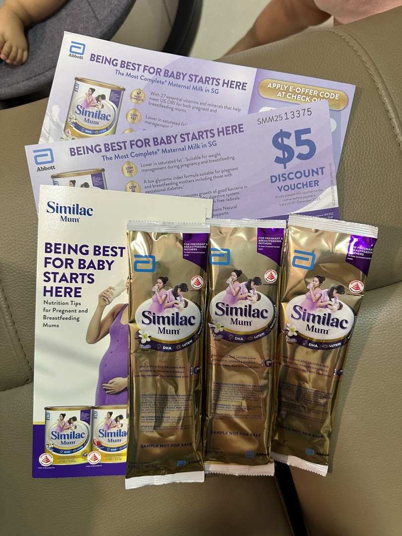 Similac Mum Sample Sachets + $5 Discount Voucher & platform voucher ...