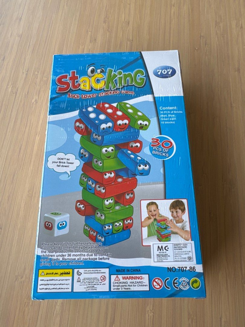 Stacking Brick Tower Game, Hobbies & Toys, Toys & Games on Carousell