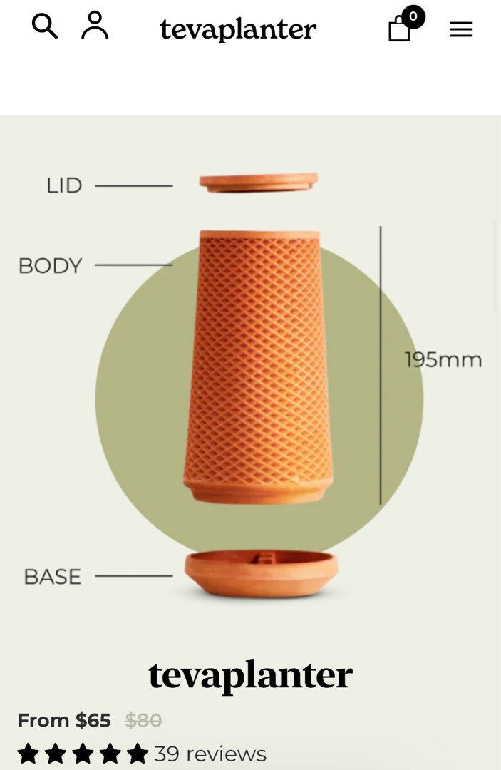 Teva Planter - The Original, Furniture & Home Living, Gardening, Pots ...