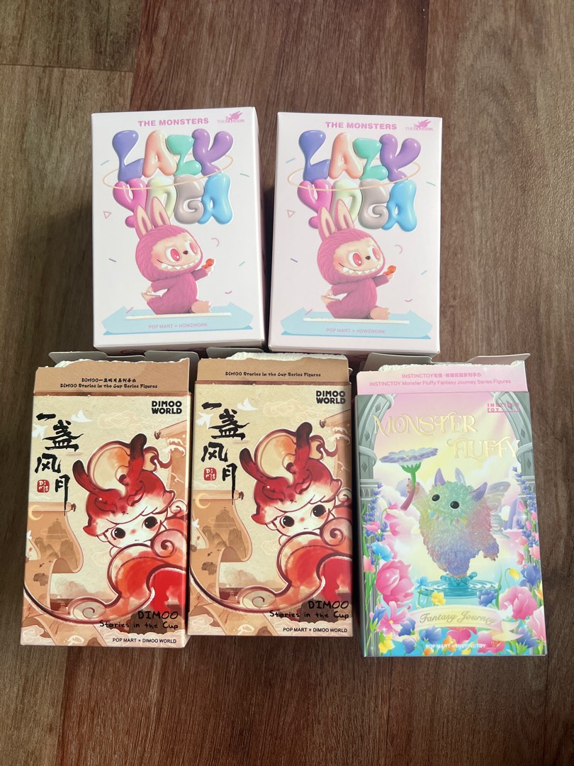 The Monsters, Dimoo World, Monster Fluffy Blind Box Figures, Hobbies ...